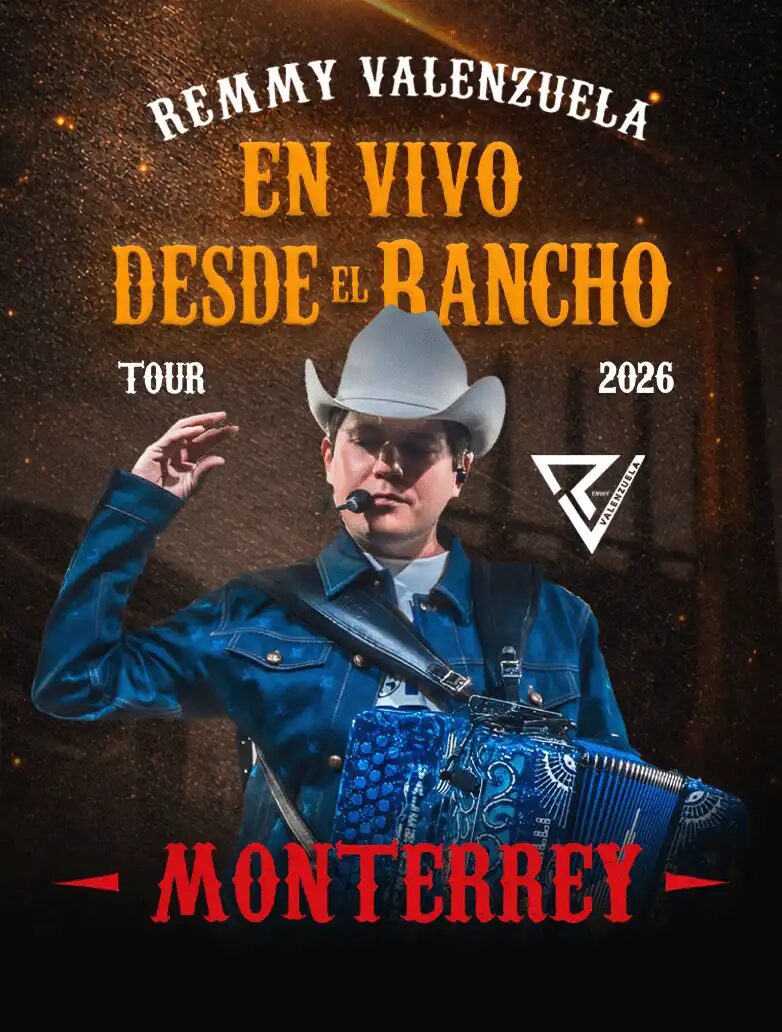 Remmy Valenzuela en Monterrey 2026 | Boletos, Sede, Fecha y más.